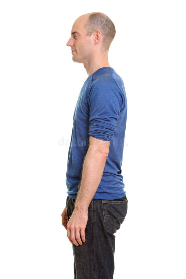 Profile View of Bald Caucasian Man Standing Stock Photo - Image of bald ... Profile View of Bald Caucasian Man Standing Stock Photo - Image of bald ...