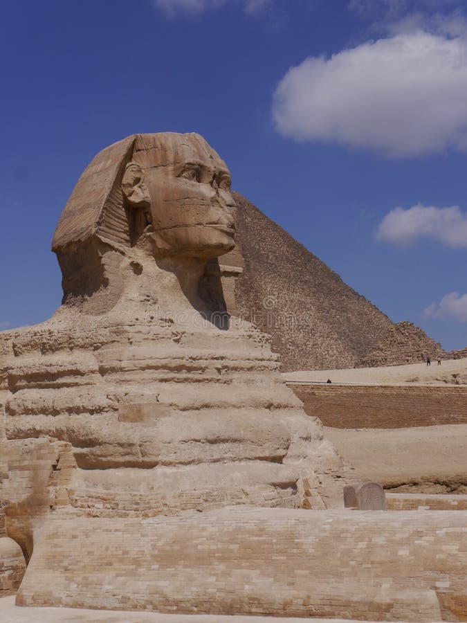 Profile View of the Great Sphinx of Giza Stock Image - Image of icon ...