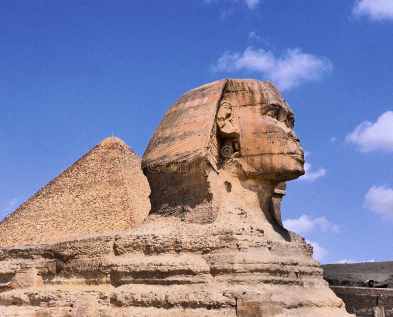 Profile View of the Great Sphinx of Giza Stock Image - Image of ...