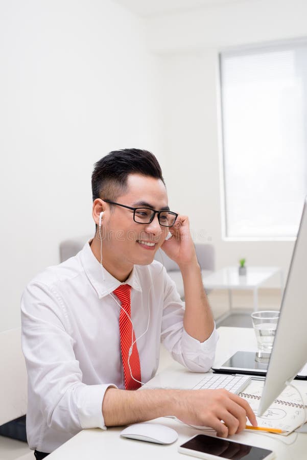 Profile View of a Handsome Young Man Doing Some Meditation Exercises ...