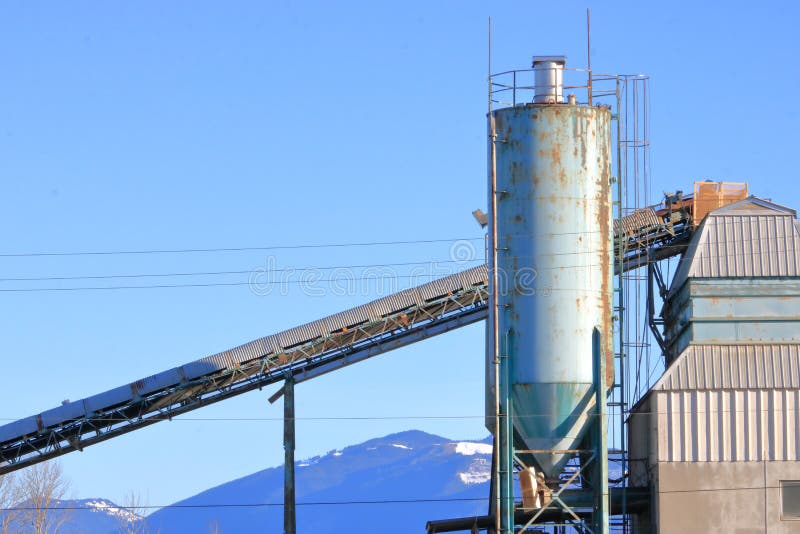 Loading Ramp for Cement Factory Stock Photo - Image of outside, metal ...