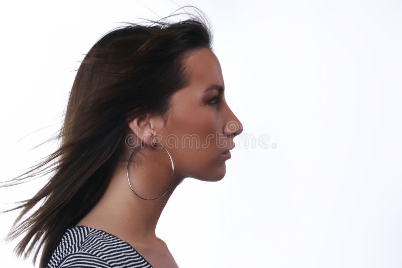 Profile of woman stock image. Image of fashion, lady, glamorous - 5128357