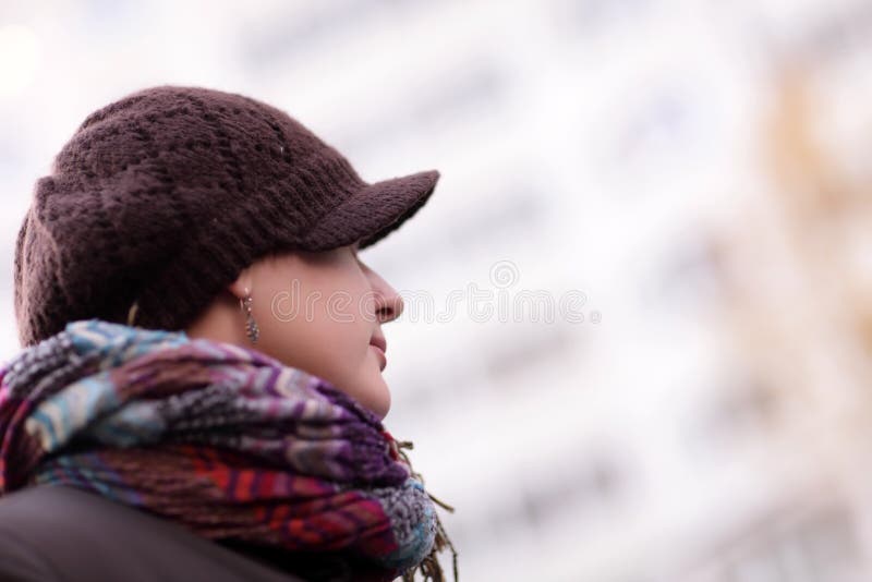 Profile of a woman stock image. Image of horizontal, head - 34714563