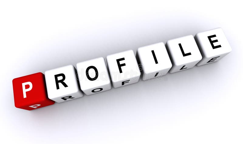 Profile Word Letter Ball Sphere Update Personal Information Stock ...