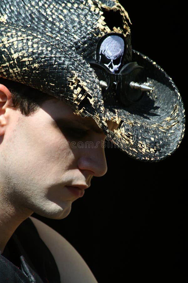 Profile of Young Goth Man stock photo. Image of person - 21237632