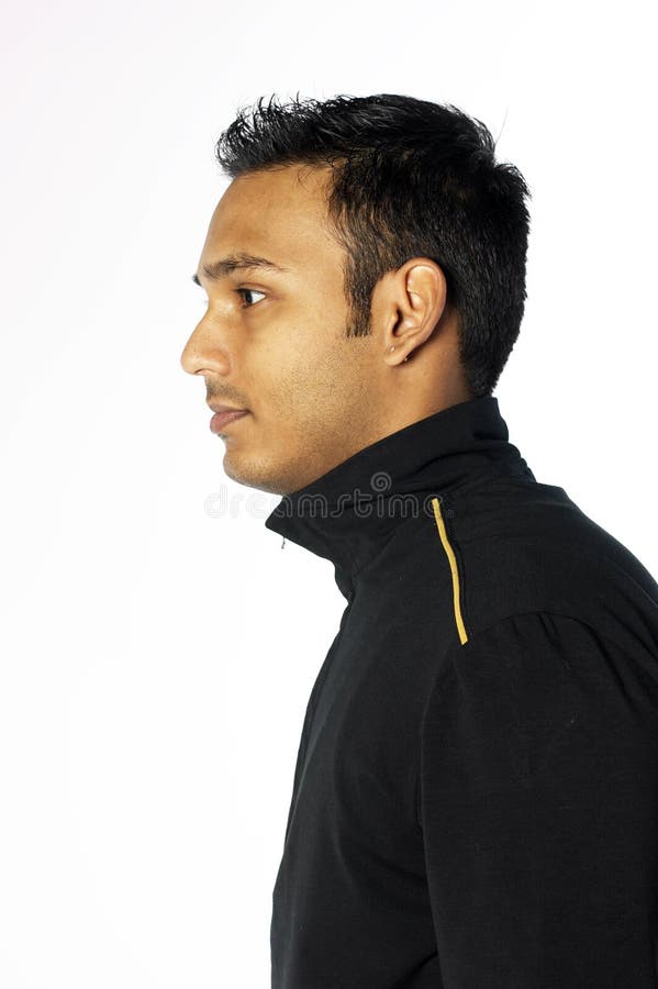 Profile young man stock image. Image of professional, urban - 4405491