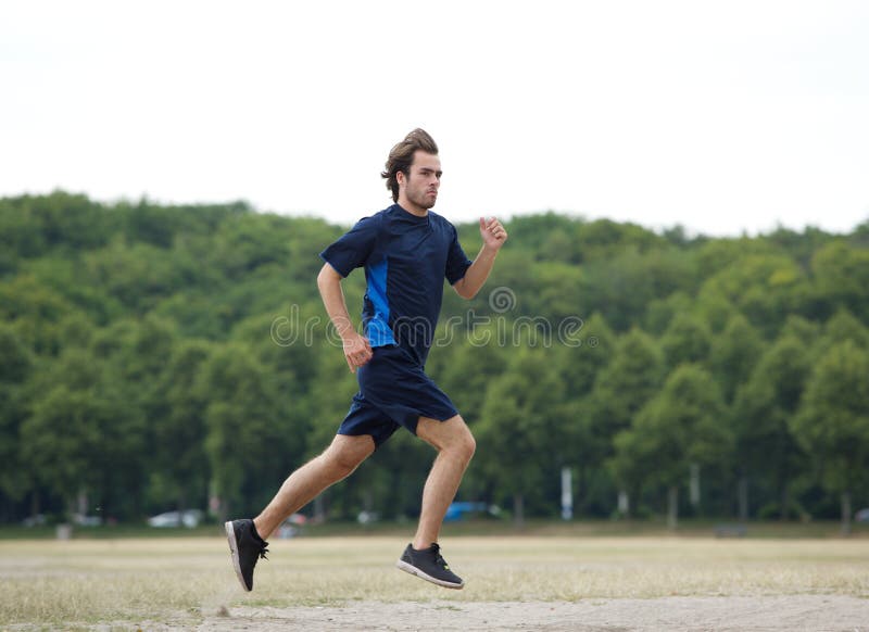 Running fitness sport man stock photo. Image of nature - 23952340