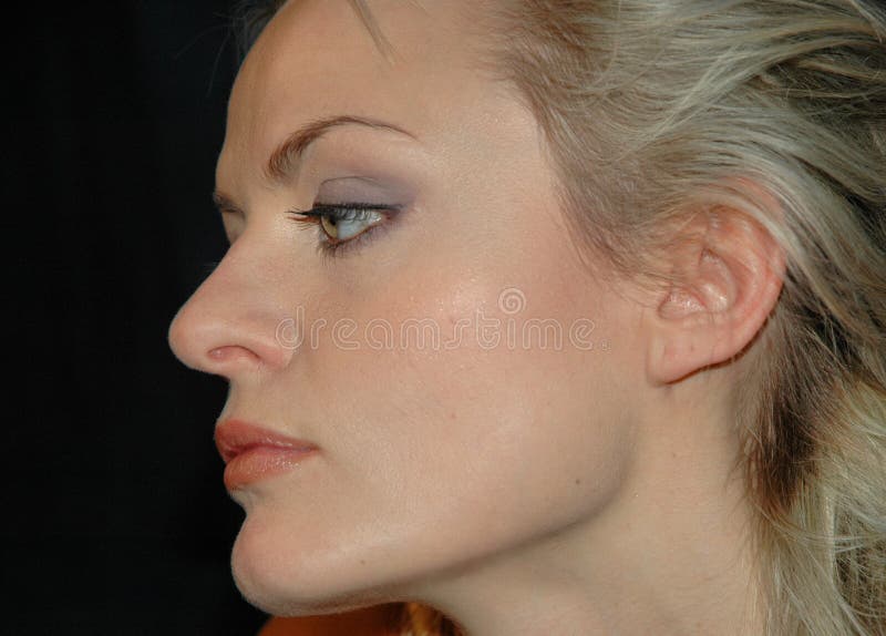 Side profile stock image. Image of woman, beauty, eyes - 565471