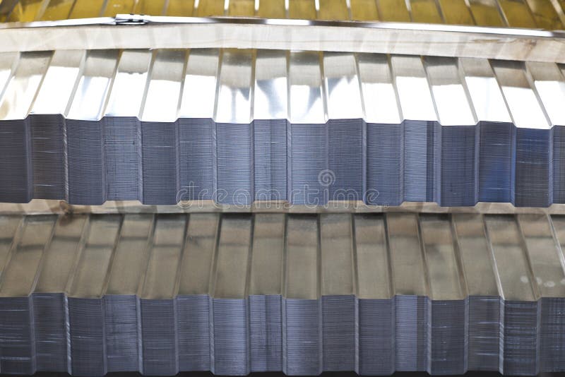 Profiled Galvanized Sheet with Polymer Coating in Packs in the ...