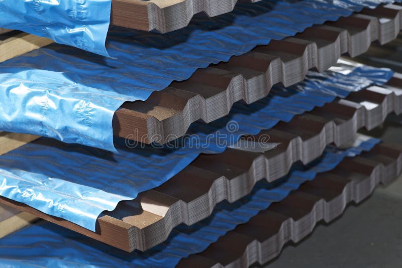 Profiled Galvanized Sheet with Polymer Coating in Packs in the ...