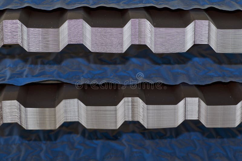 Profiled Galvanized Sheet with Polymer Coating in Packs in the ...
