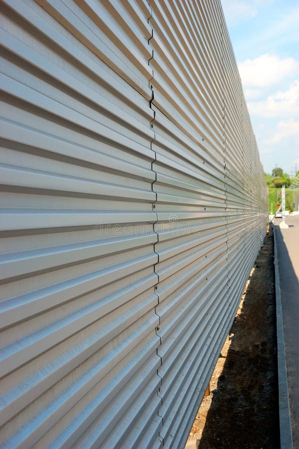 Profiled metallic fence stock photo. Image of bolt, built - 5243780