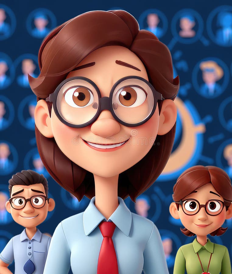 Profiles of People on a Social Network Stock Illustration ...