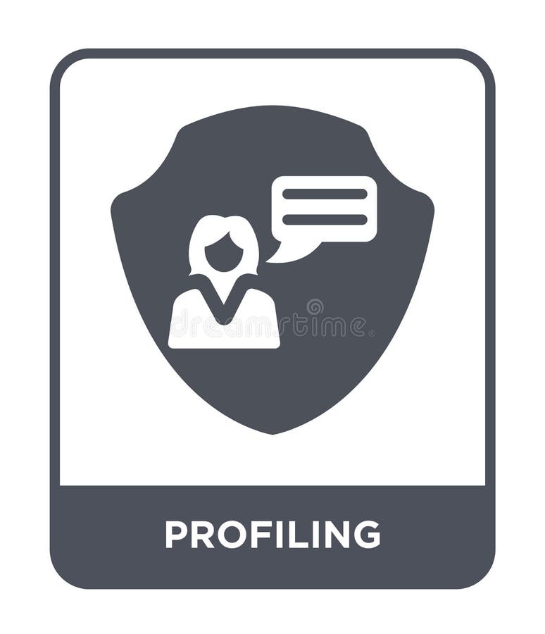 Profiling Icon on White Background. Simple Element Illustration from ...