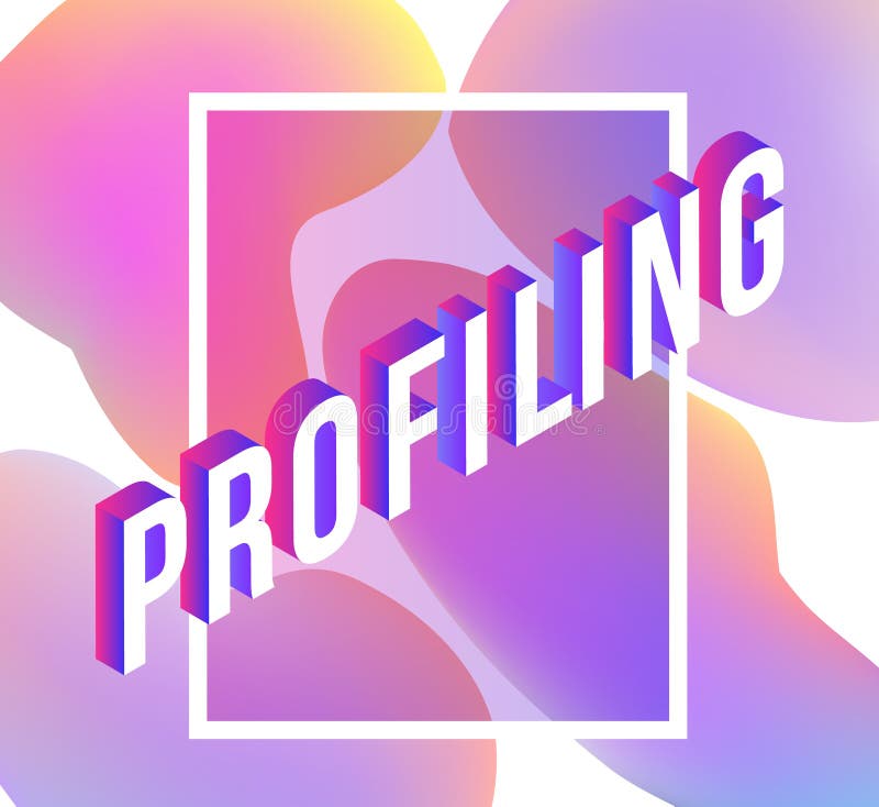 Profiling Isometric Text Design on Abstract Geometric Gradient Shapes ...