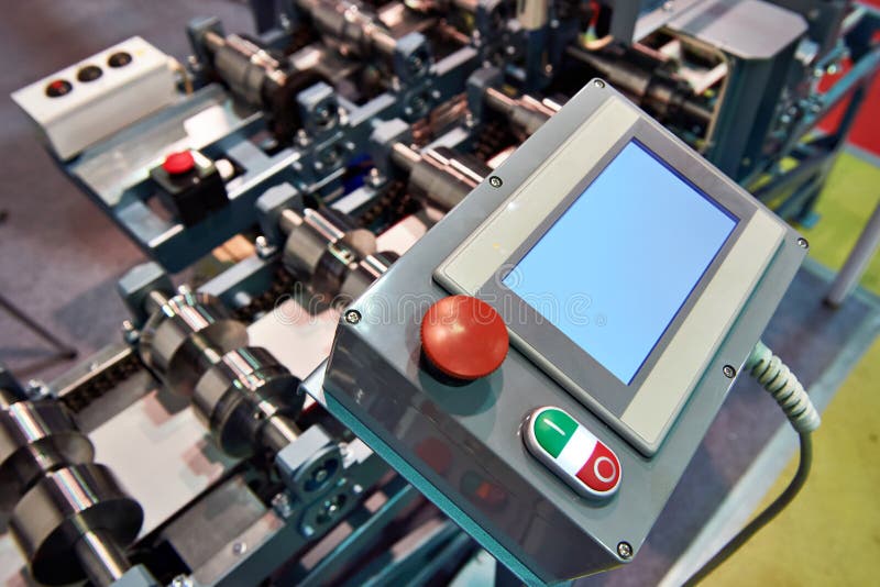 Control Panel for Laser Cutting Machine Stock Photo - Image of iron ...