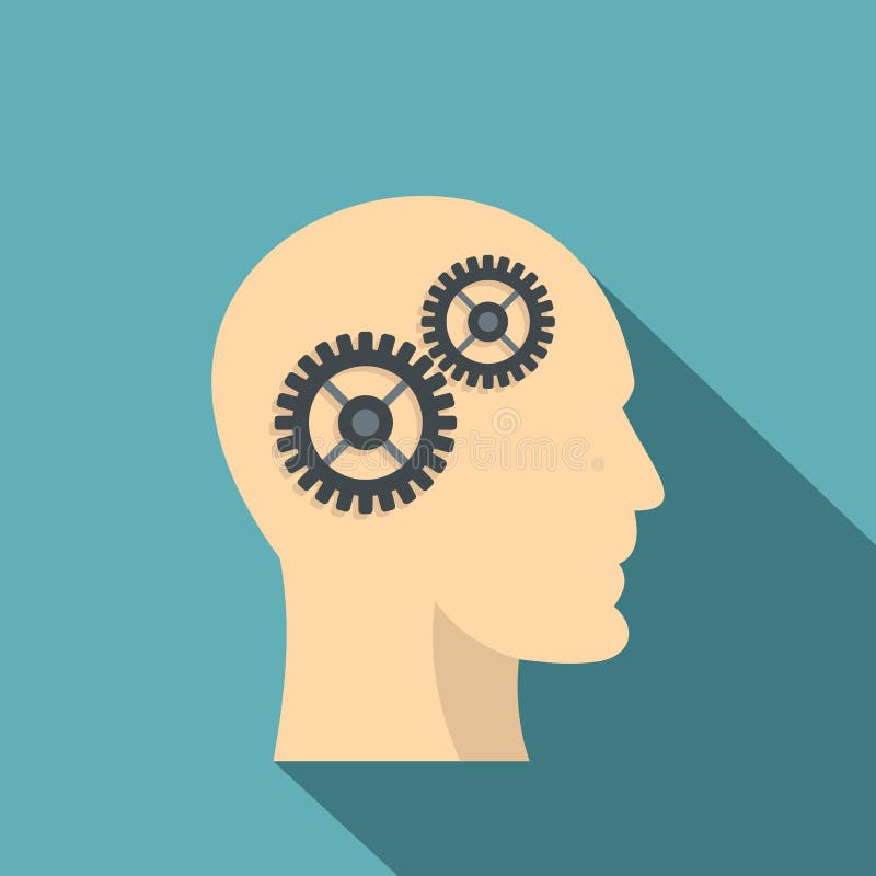 Profilo Della Testa Con La Nuvola Dentro Il Cerchio Dell'icona ...