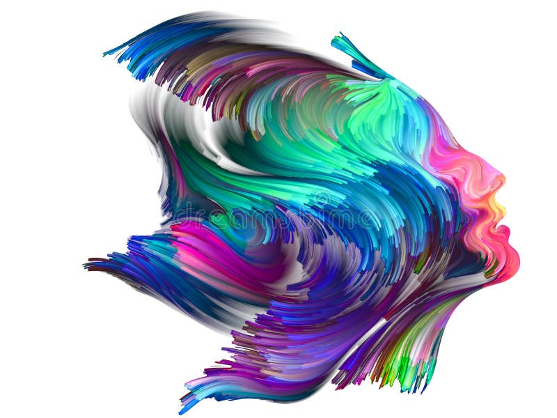 Profilo di colore illustrazione di stock. Illustrazione di elegante ...