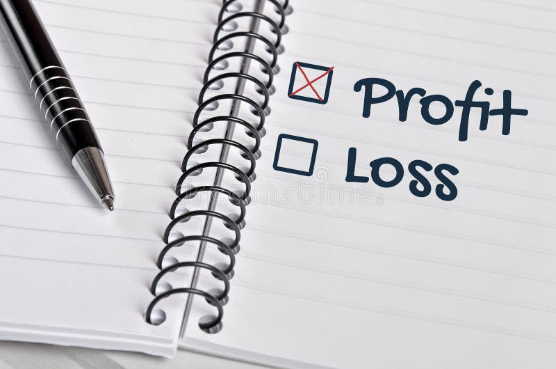 Profit box checked stock image. Image of business, finance - 54565357