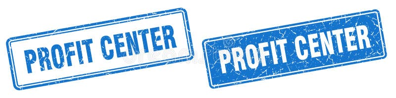 Profit Center Stamp Set. Profit Center Square Grunge Sign Stock Vector ...