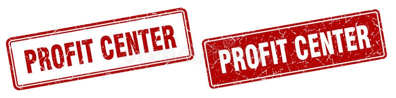 Profit Center Stamp Set. Profit Center Square Grunge Sign Stock Vector ...