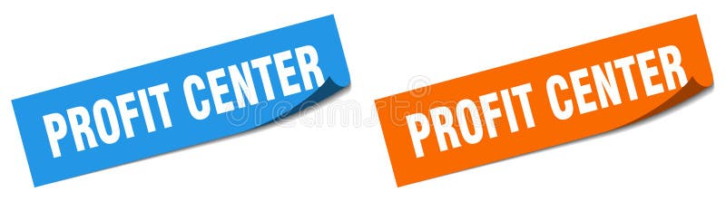 Profit Center Sticker. Profit Center Sign Set Stock Vector ...