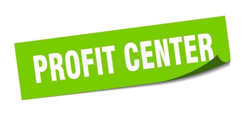 Profit Center Sticker. Profit Center Square Sign Stock Vector ...