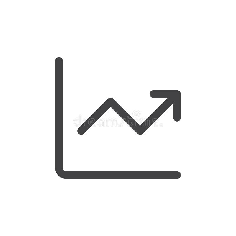 Profit Chart Icon Thin Outline Art Symbol Stock Vector - Illustration ...
