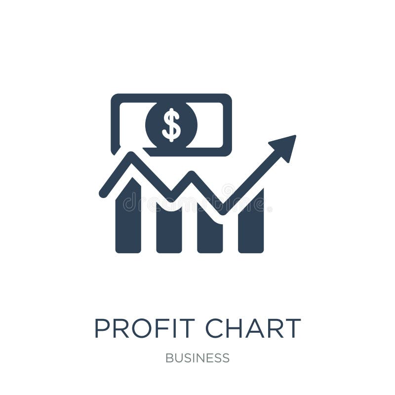 Profit Chart Icon in Trendy Design Style. Profit Chart Icon Isolated on ...