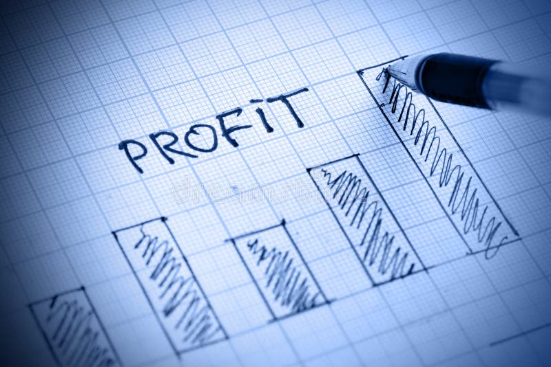 Profit diagram stock image. Image of drawing, graphic - 14992957