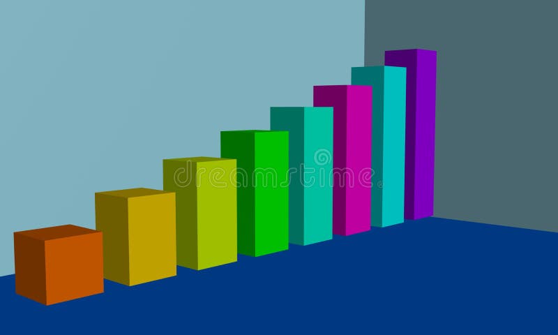 Volume Chart with Green Up Arrow Stock Vector - Illustration of design ...