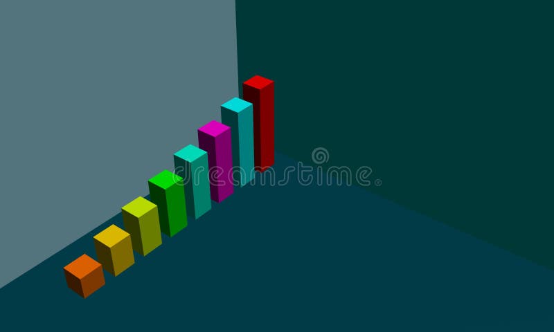 Volume Chart with Green Up Arrow Stock Vector - Illustration of design ...