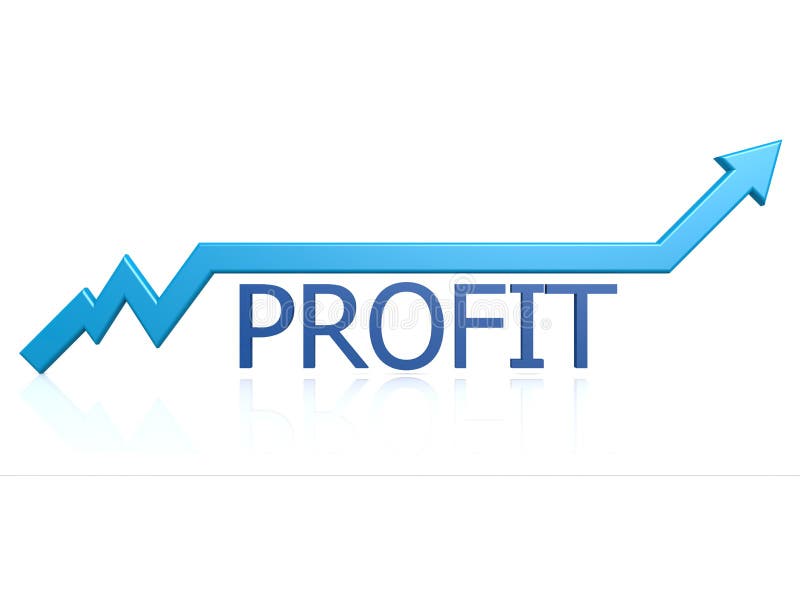 Profit graph stock illustration. Illustration of banking - 34001982