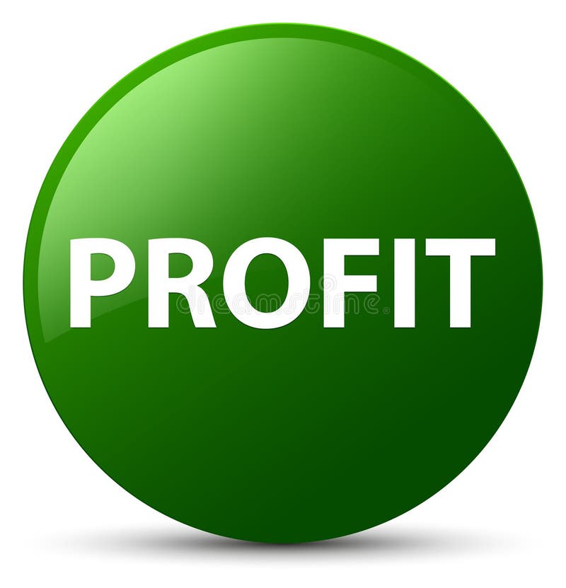 Profit: Green Graph Over Golden Coins Stacks Stock Illustration ...