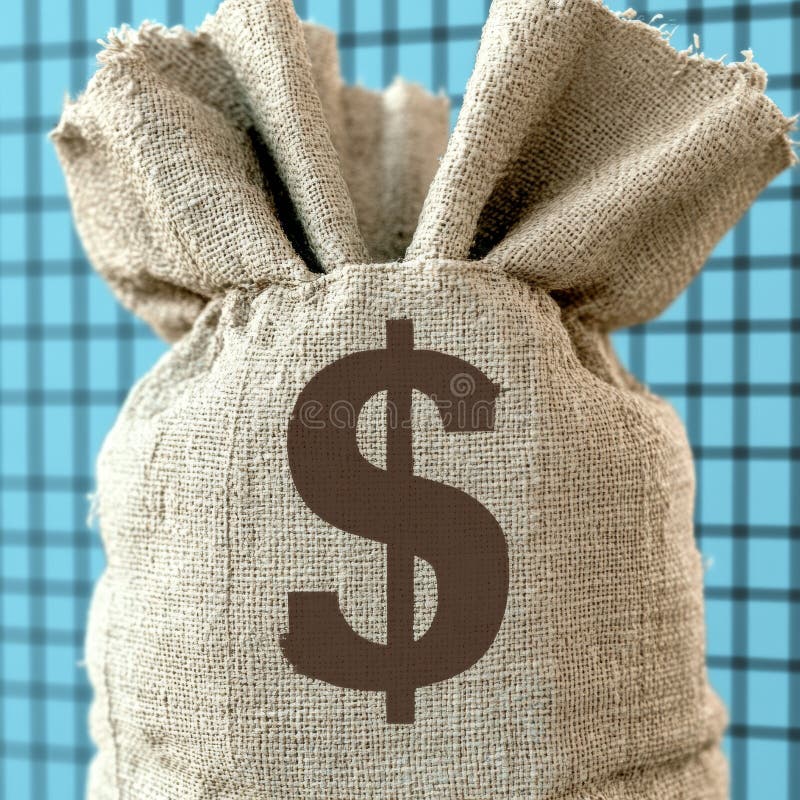 Profit Growth Arrow Icon on Blue Background Generative AI Stock ...