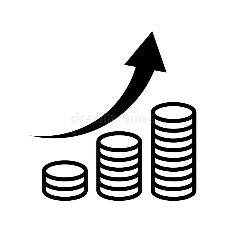 Profit growth chart stock vector. Illustration of investment - 304521227