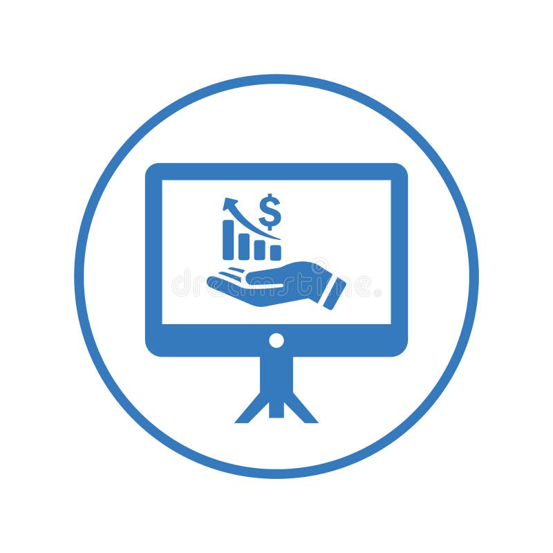 Profit Growth Icon, Earning Analytics Stock Vector - Illustration of ...