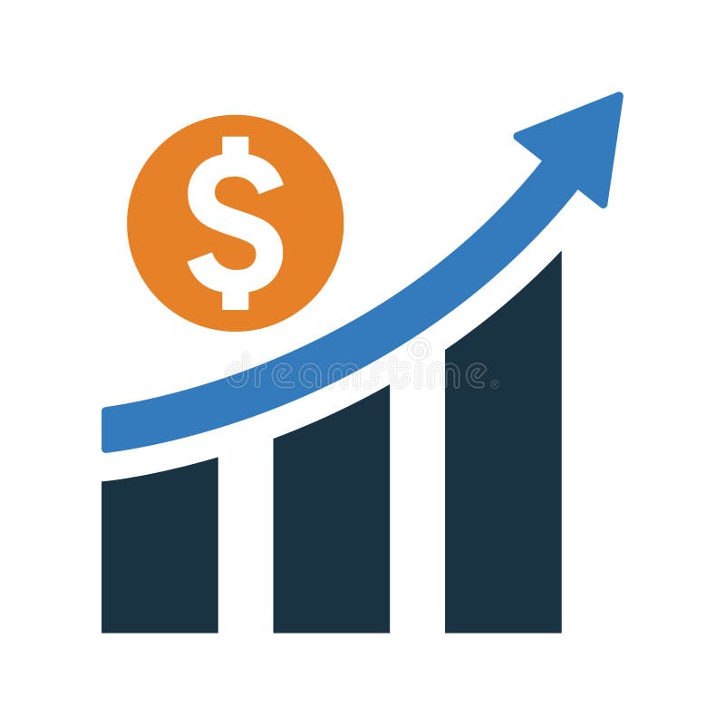 Profit, growth icon stock vector. Illustration of growth - 267080861