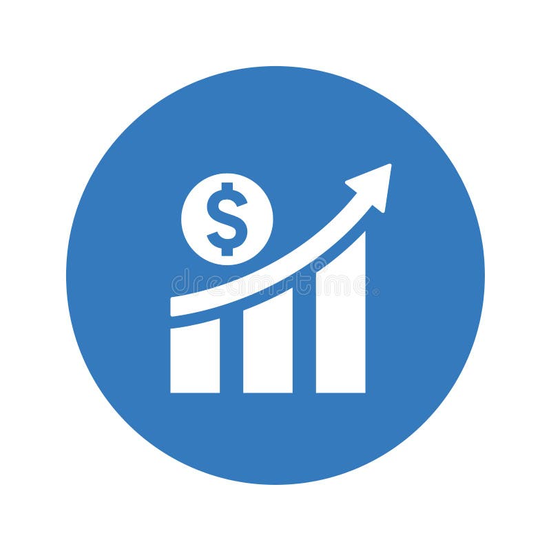 Profit, growth icon stock vector. Illustration of increase - 267080868
