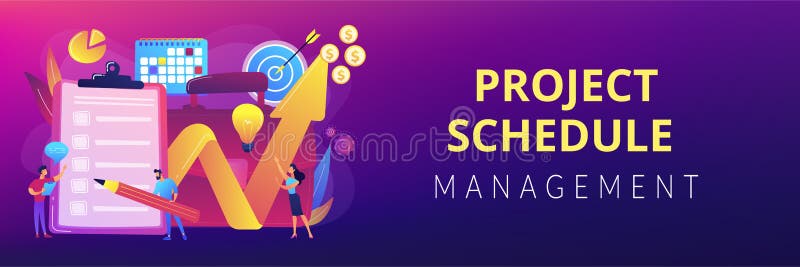 Project Planning Concept Banner Header Stock Vector - Illustration of ...