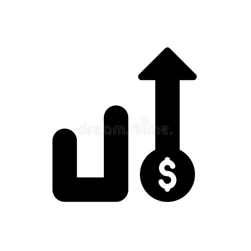 Profit icon stock vector. Illustration of growth, increase - 215667129