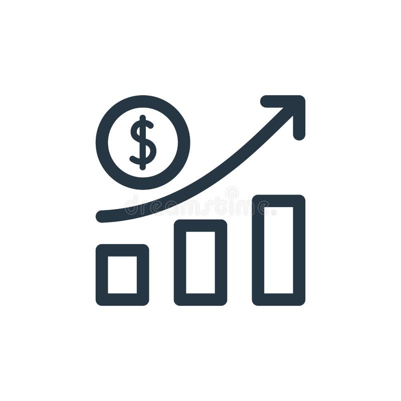 Profit Icon Vector from Business Administration Concept. Thin Line ...