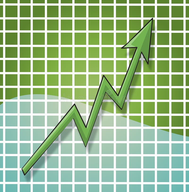 Profit Chart on Graph Paper Stock Vector - Illustration of economics ...