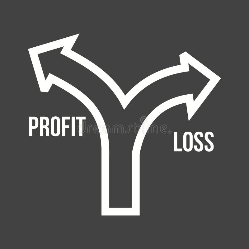 Profit and loss icon stock illustration. Illustration of move - 8224620