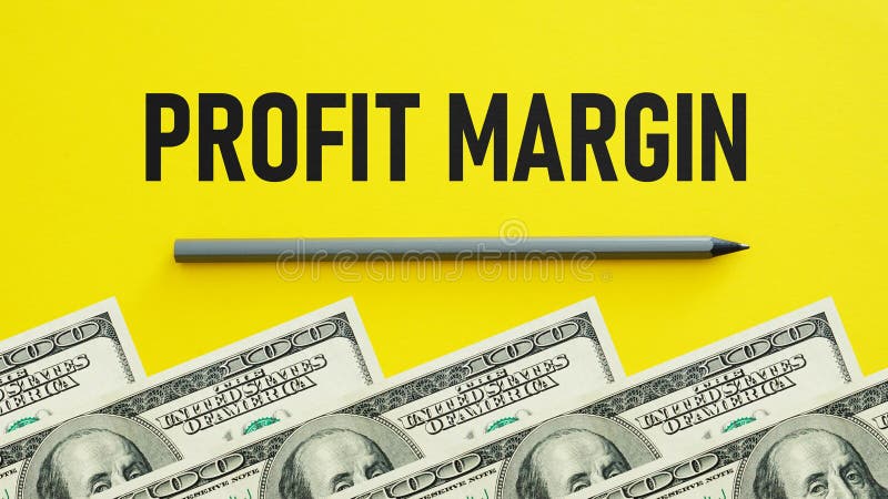 Profit Margin is Shown Using the Text Stock Image - Image of success ...