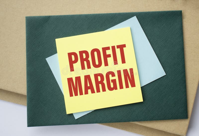 PROFIT MARGIN , on the Tablet Pc Screen Held Stock Image - Image of ...