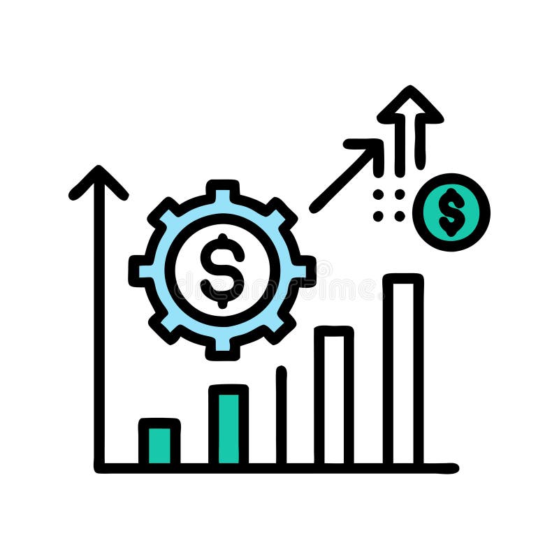 Profit Maximization Icon for Business Strategy Stock Vector ...