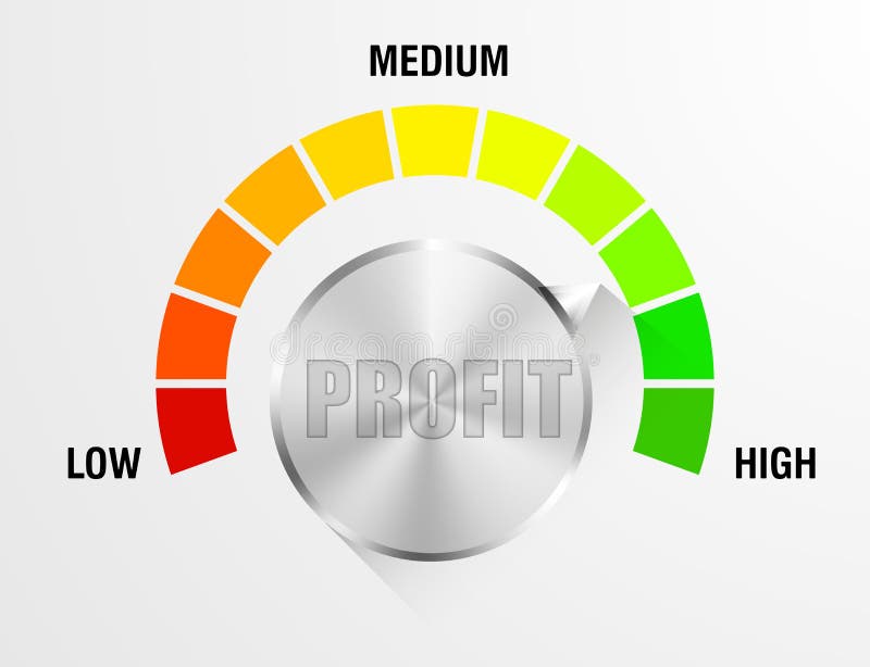 Profit Meter Illustration stock illustration. Illustration of measure ...