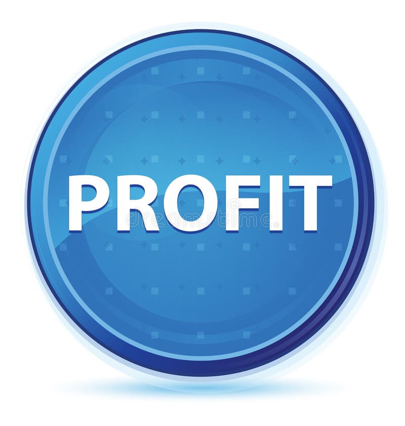 Profit Midnight Blue Prime Round Button Stock Vector - Illustration of ...