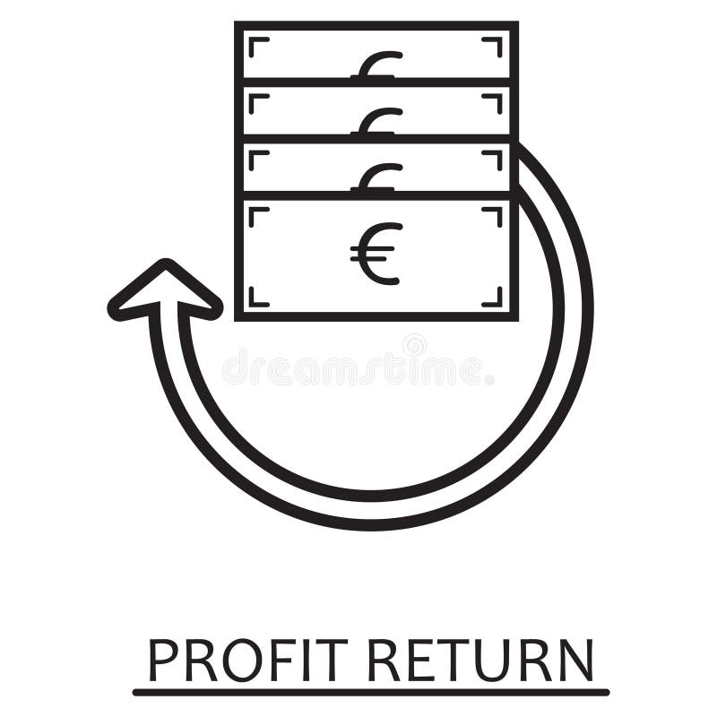 Profit Return Concept. Vector Illustration Decorative Design Stock ...